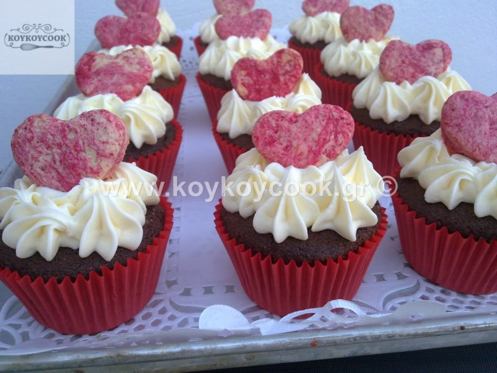 Cupcakes σοκολάτα του Αγίου Βαλεντίνου! | Sokolatomania Sokolatomania